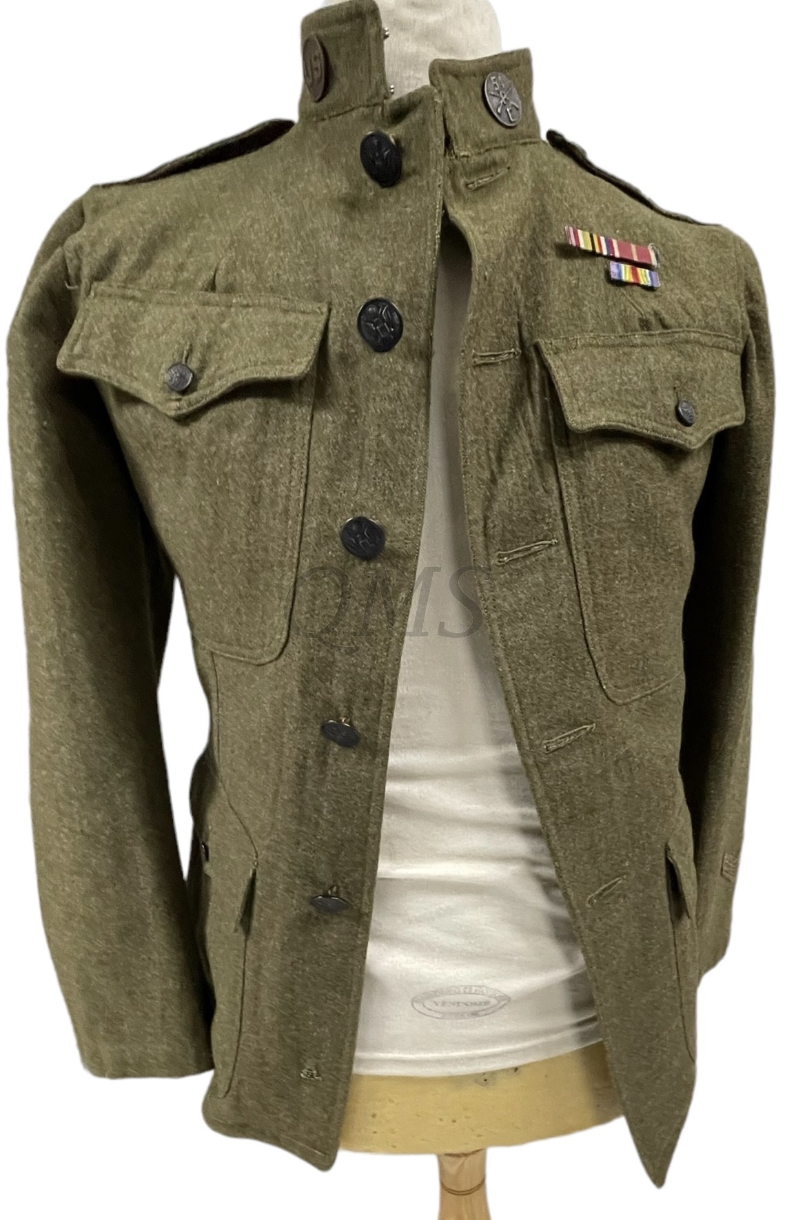 Tunic M1917 wool Infantry 3rd Army with helmet (Tuniek US M1917 winter ...