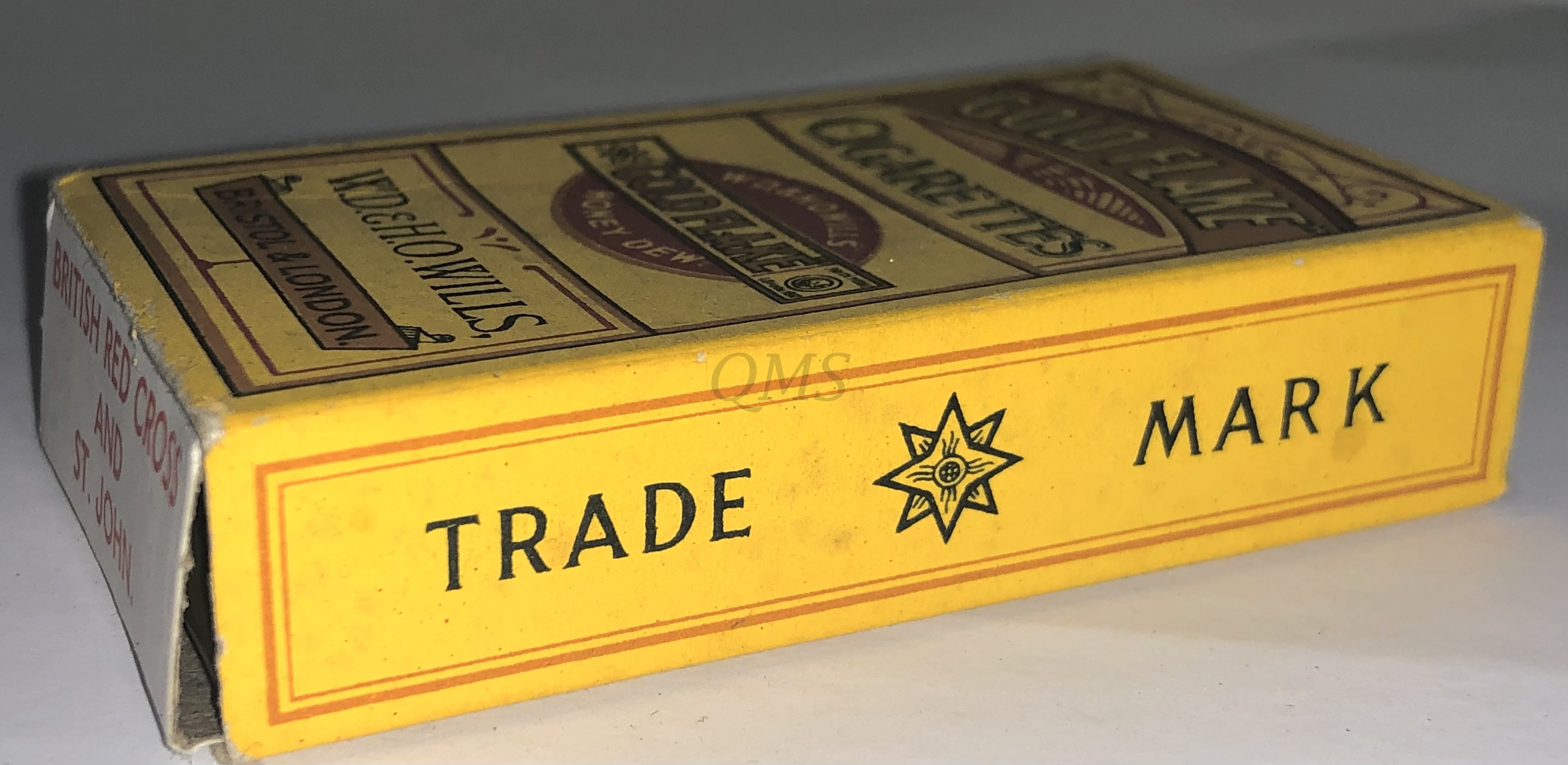 Carton box Goldflake cigarettes WW2