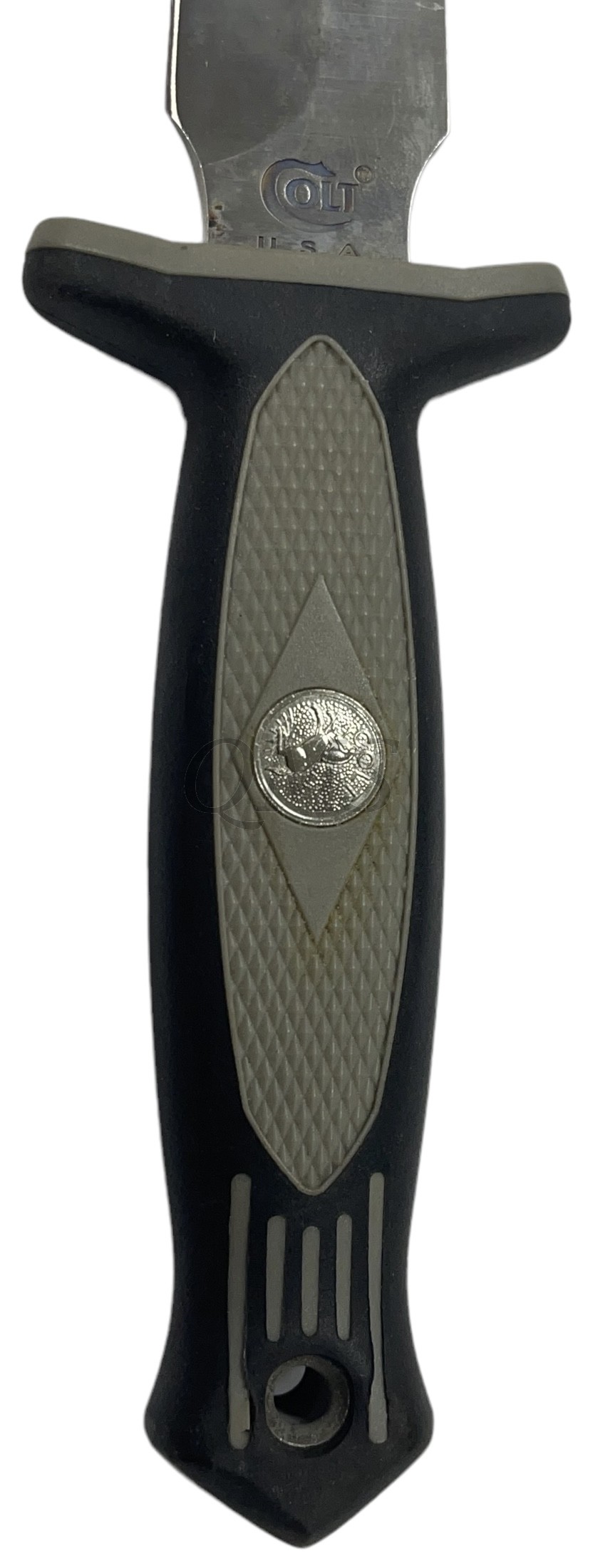 Colt CT9 Black Diamond Commander fixed blade knife & Colt LeatherSheath ...