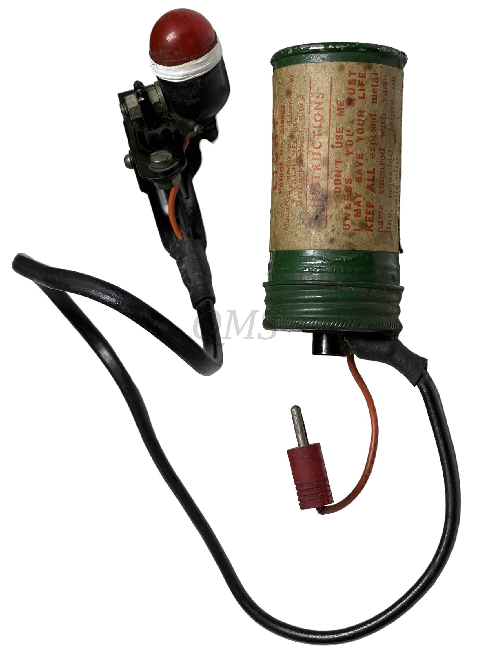 WWII RAF PILOTS LIFE PRESERVER VEST SIGNAL LIGHT Casco