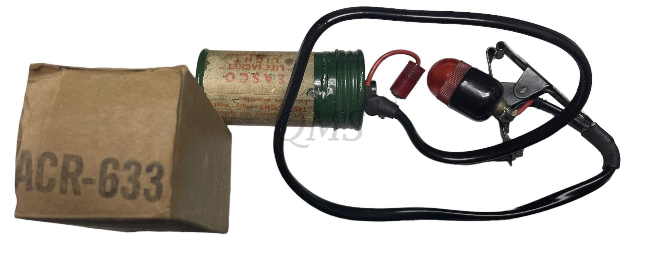 WWII RAF PILOTS LIFE PRESERVER VEST SIGNAL LIGHT Casco