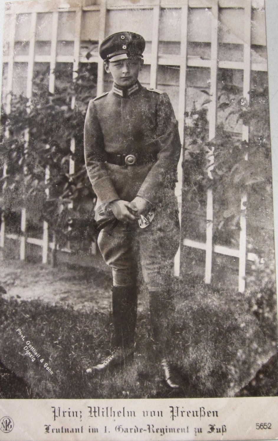AnsichtsKarte (Mil. Postcard) Prins Wilhelm von Preussen