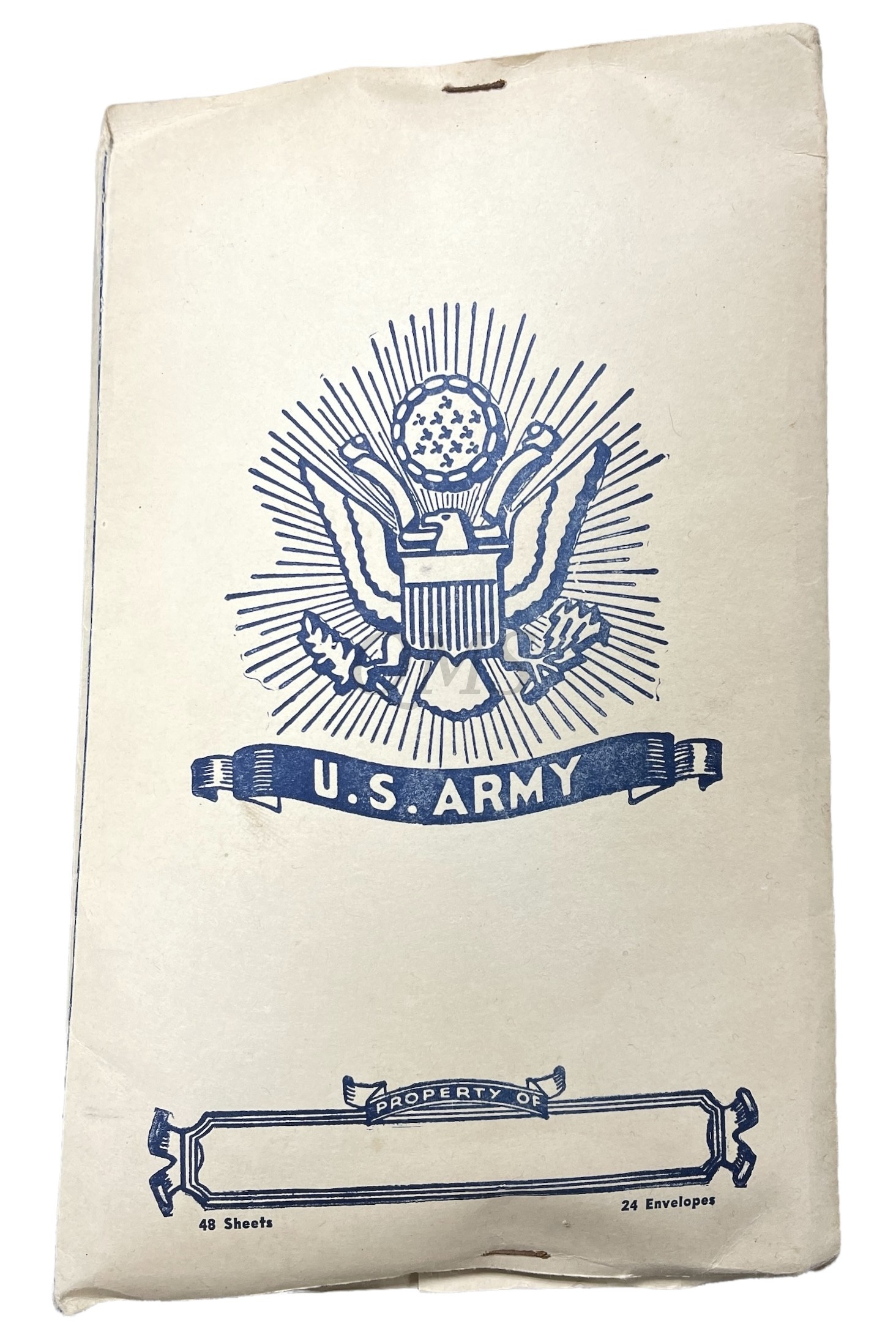 US Army WW2 mail enveloppe with 25 Letters