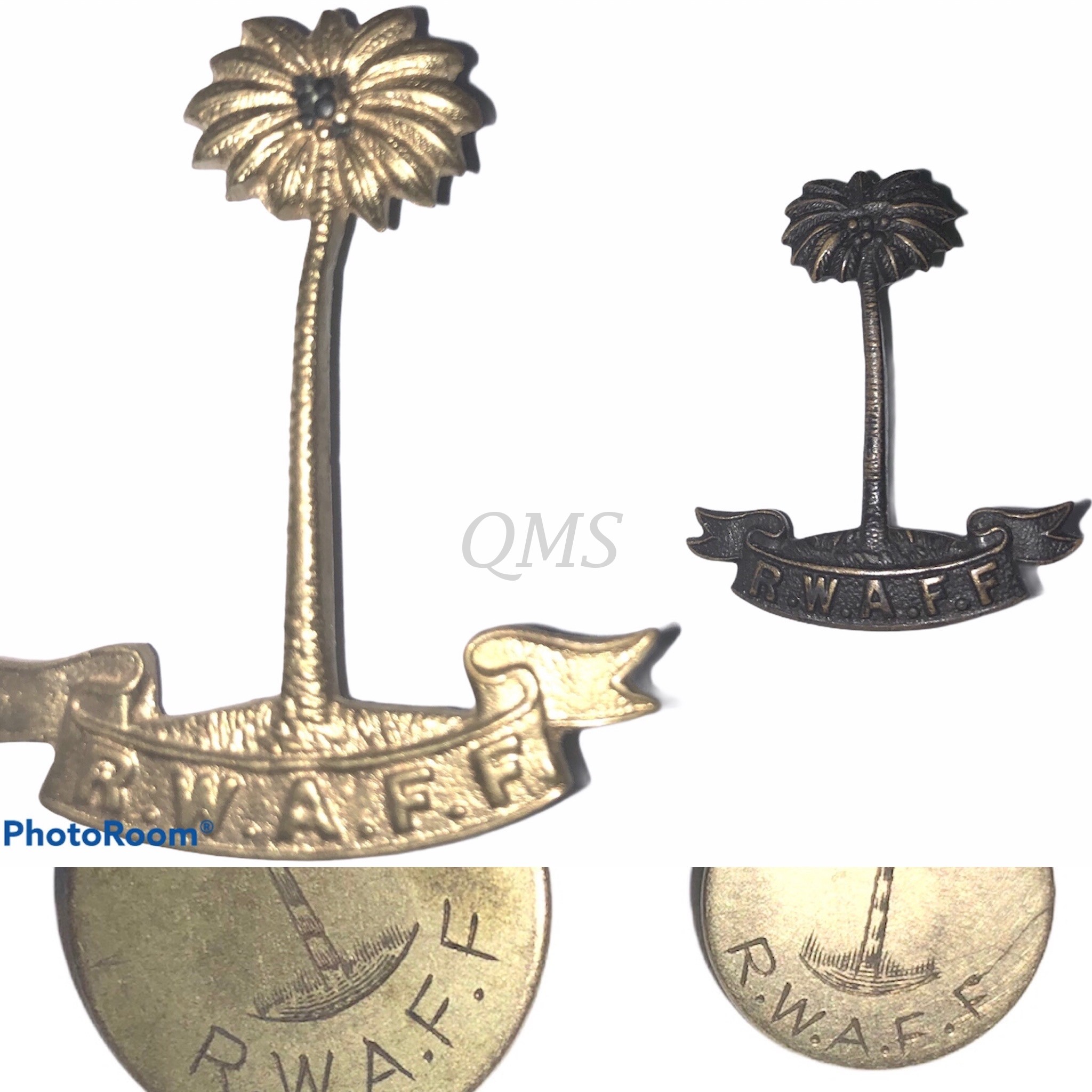 Cap and collar badge Royal West-African Frontier Force