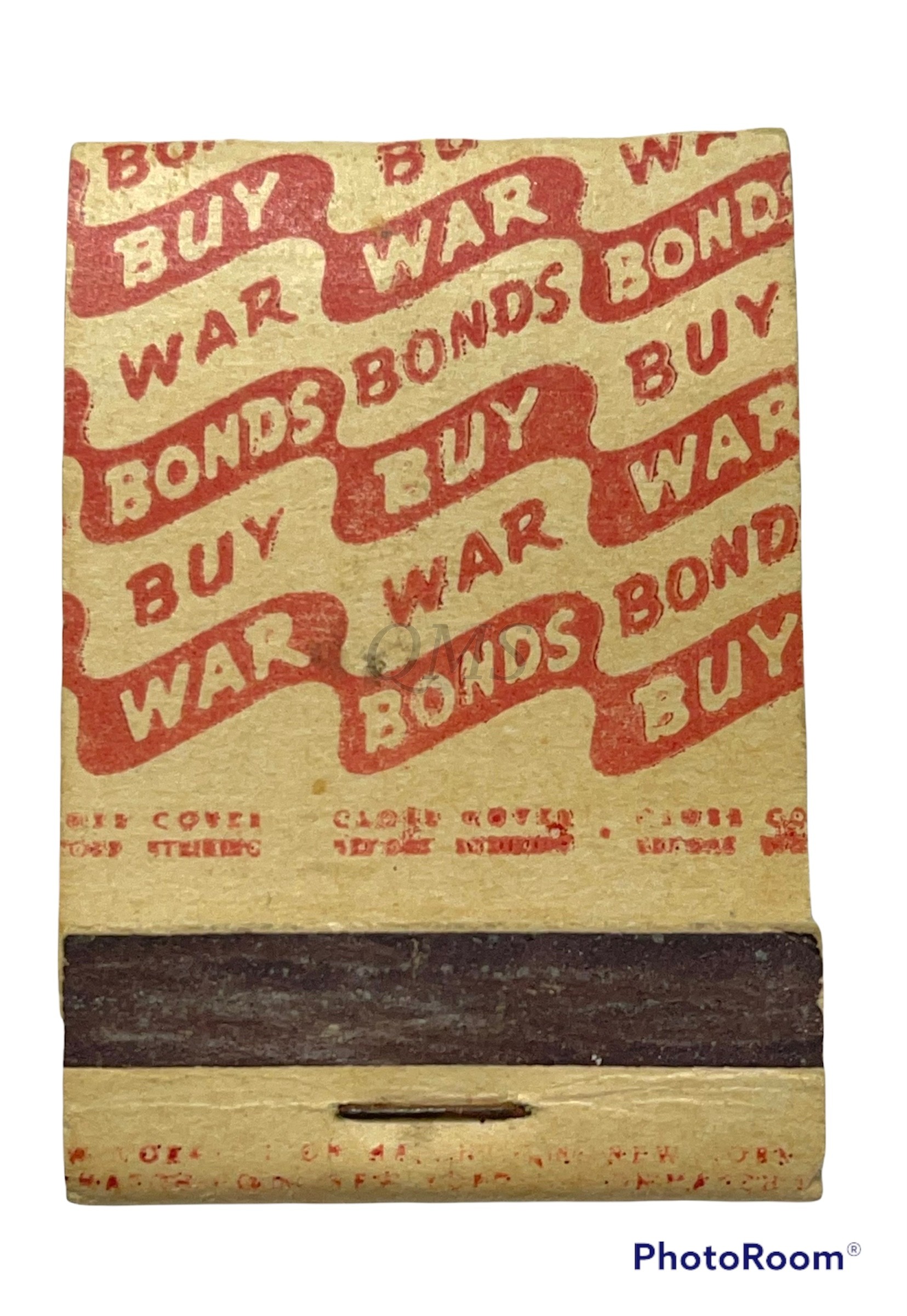 Booklet, matches ,WW2 Buy War bonds