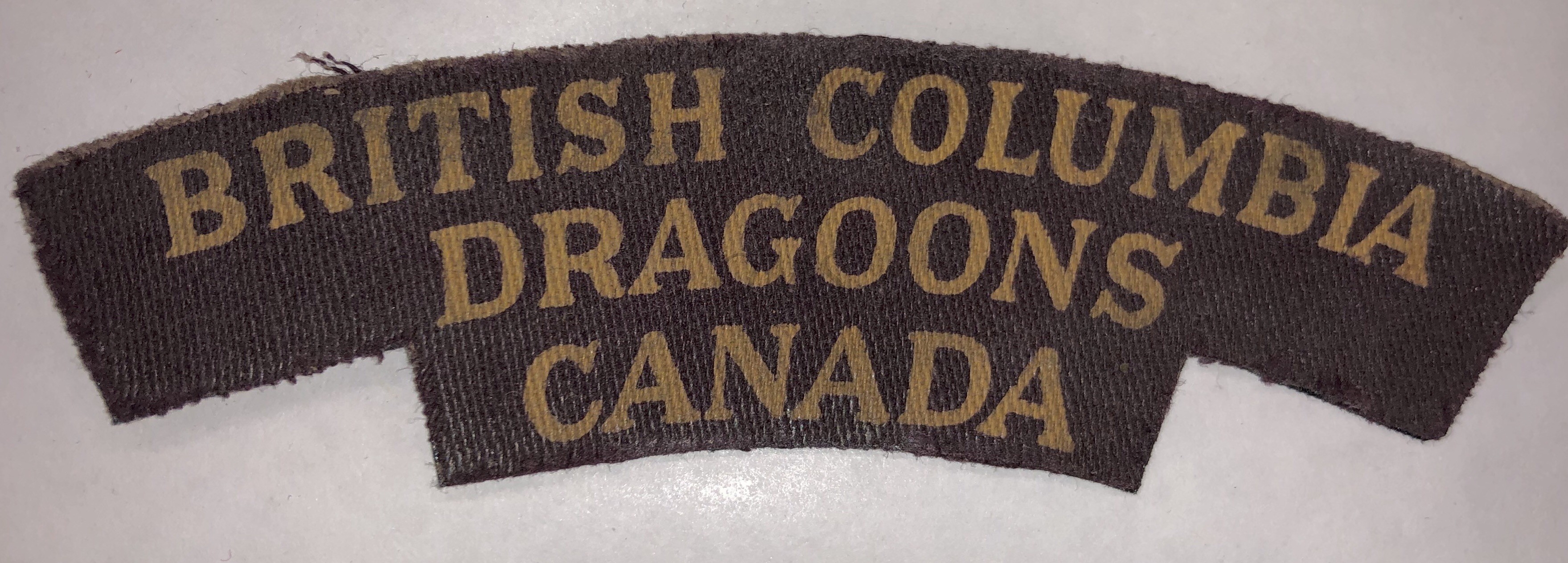 Formation patch 5th Canadian Division British Columbia Dragoons BCD ...