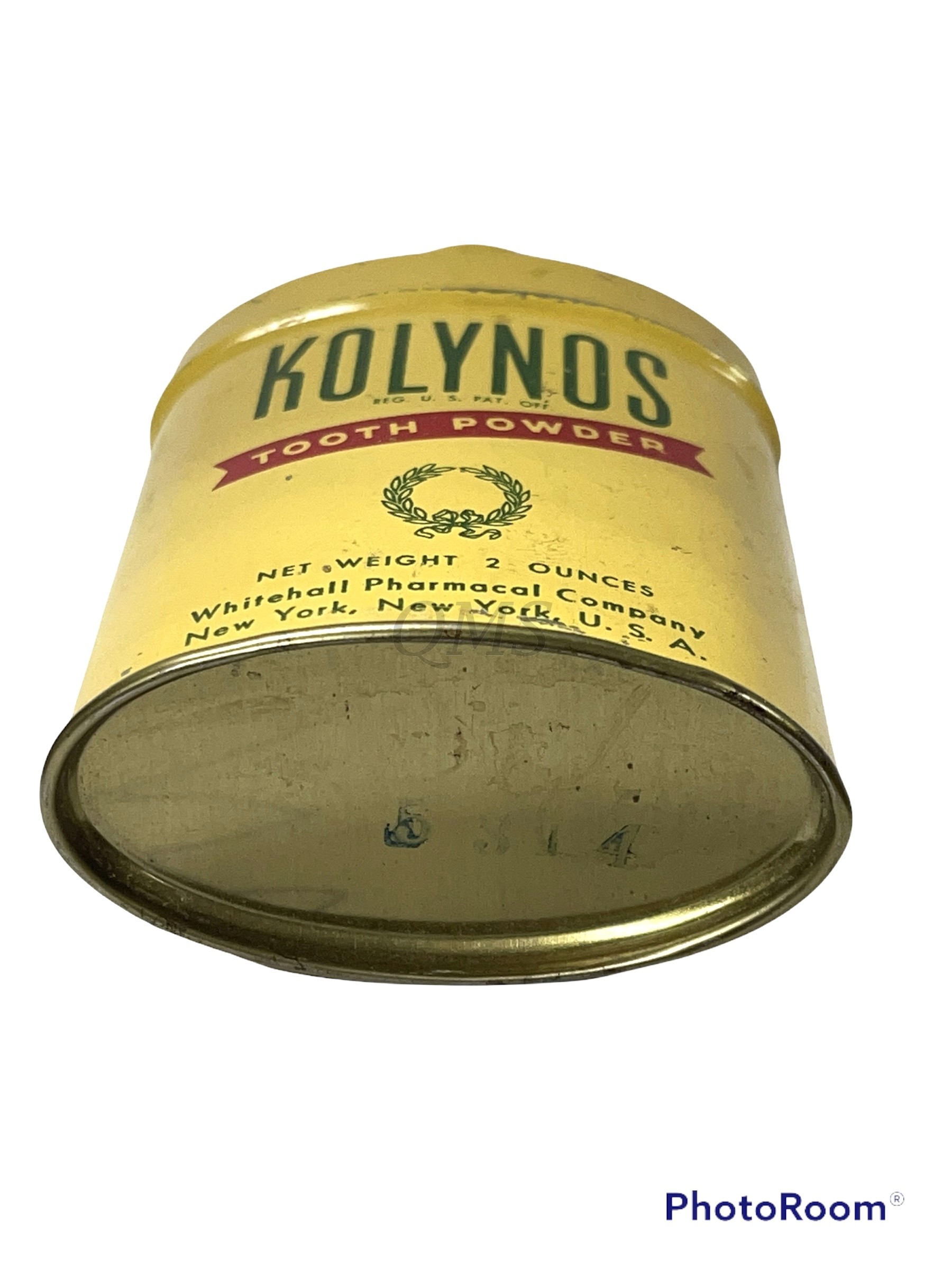 Tin Tooth powder KOLYNOS WW2
