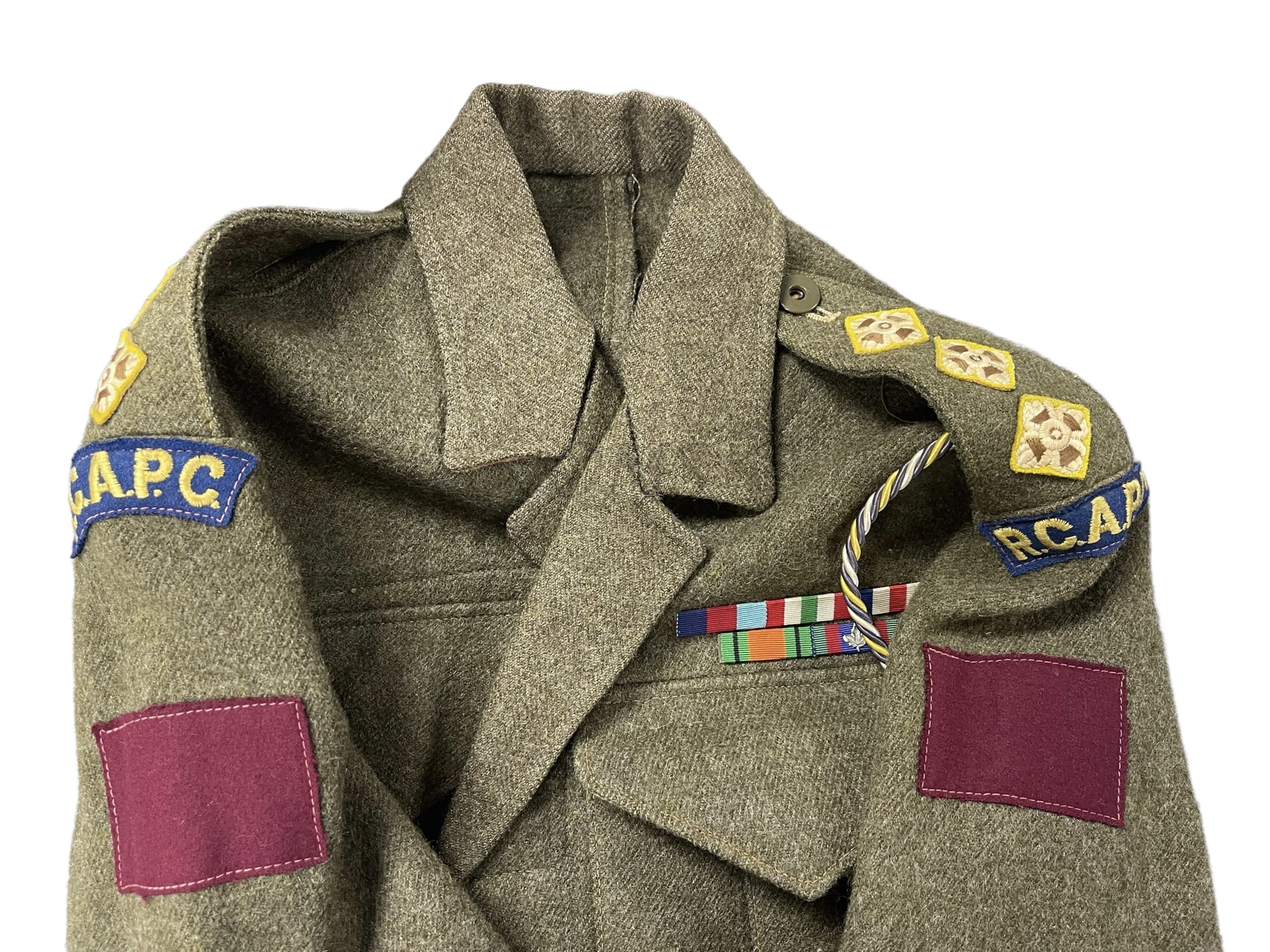 Battledress Canada Officer R.C.A.P..C. 5th Canadian Division