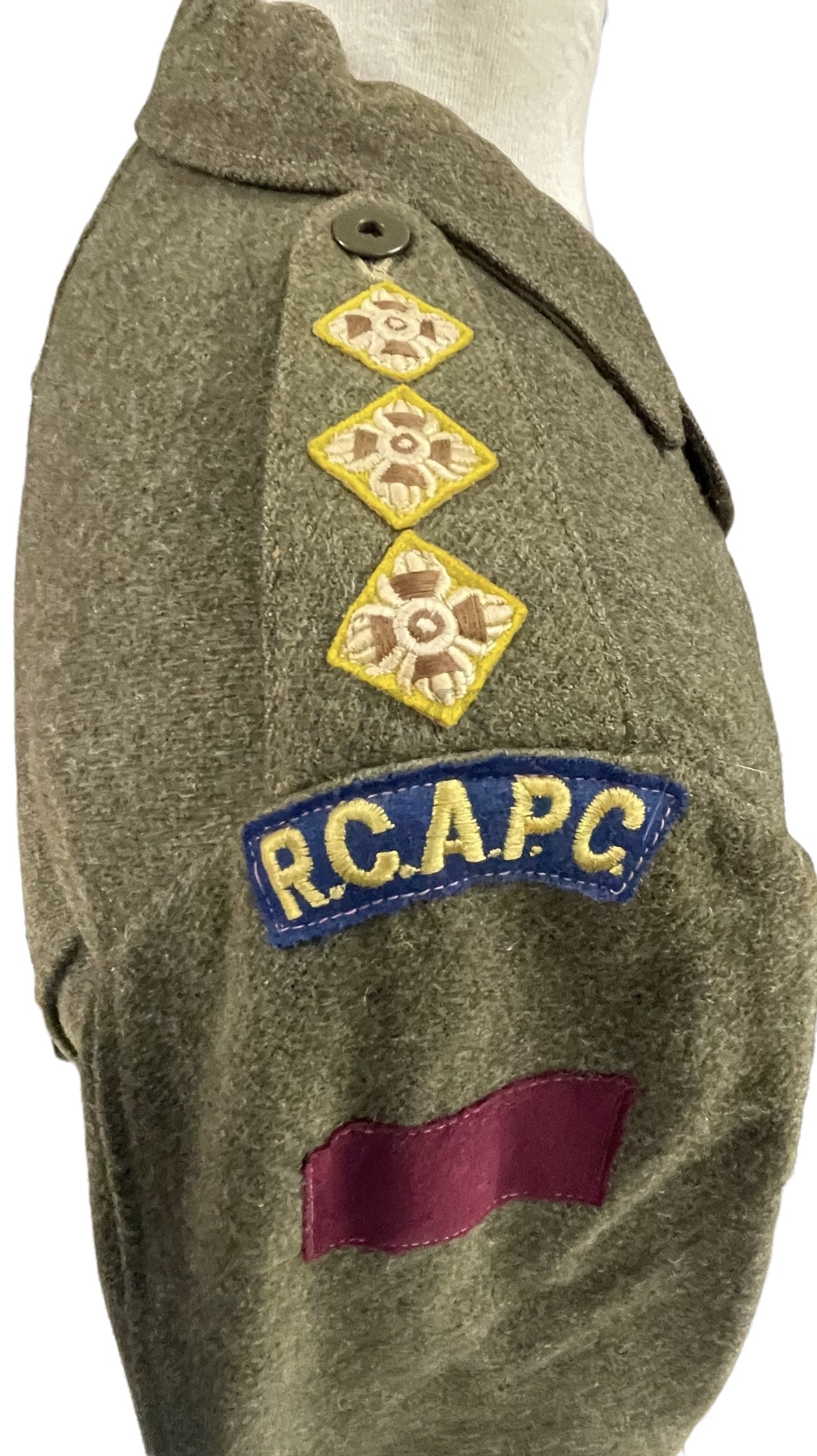 Battledress Canada Officer R.C.A.P..C. 5th Canadian Division
