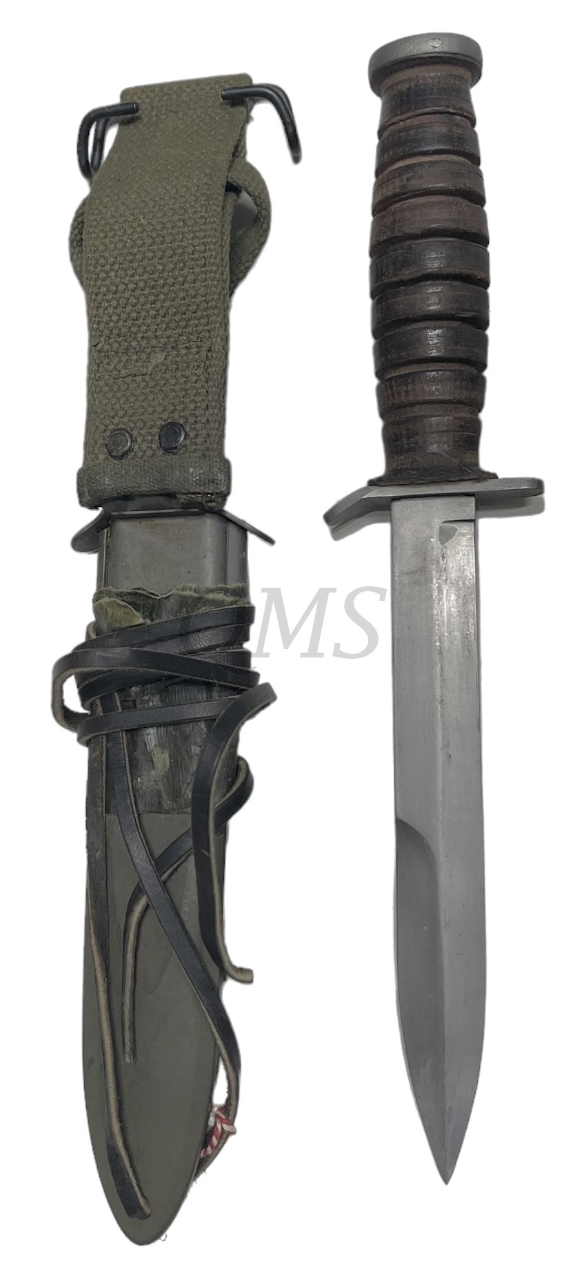 U.S. M3 Utica Fighting Knife and US M8 A1 Scabbard