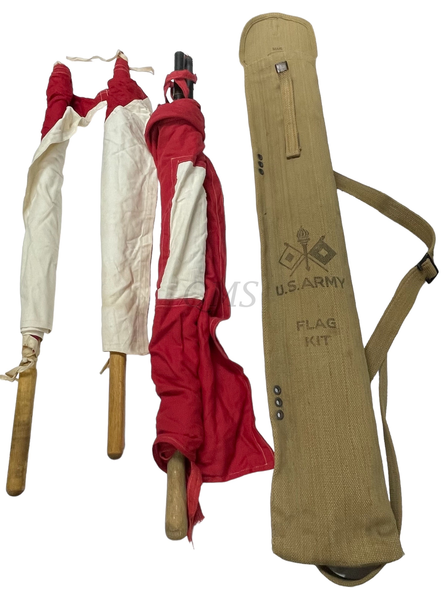 US WWI Signal Corps Semaphore Flag Set