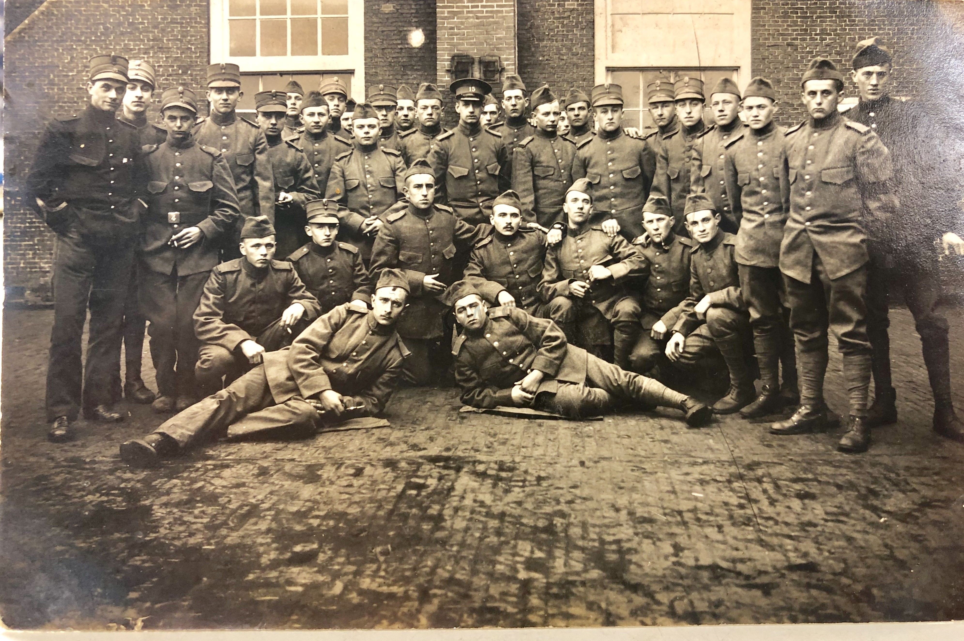 Groepsfoto 15e Regiment Infanterie 1914