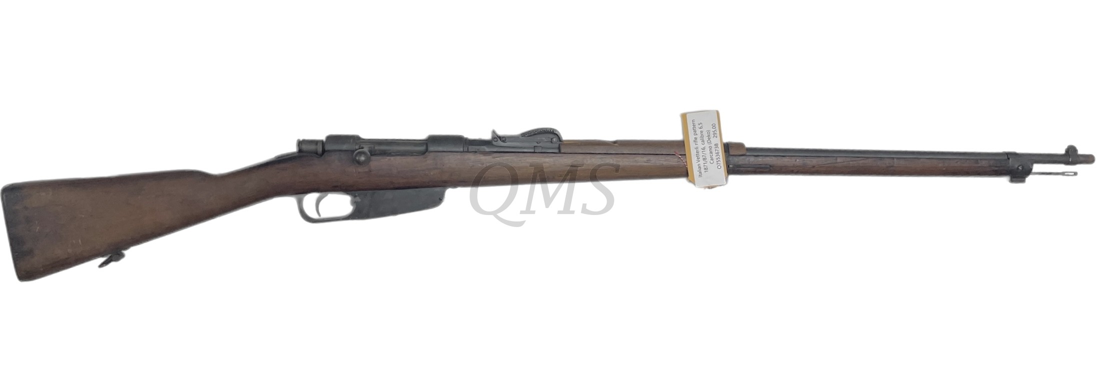 Italian Vetterli rifle pattern 1871/87/16, calibre 6,5 Carcano
