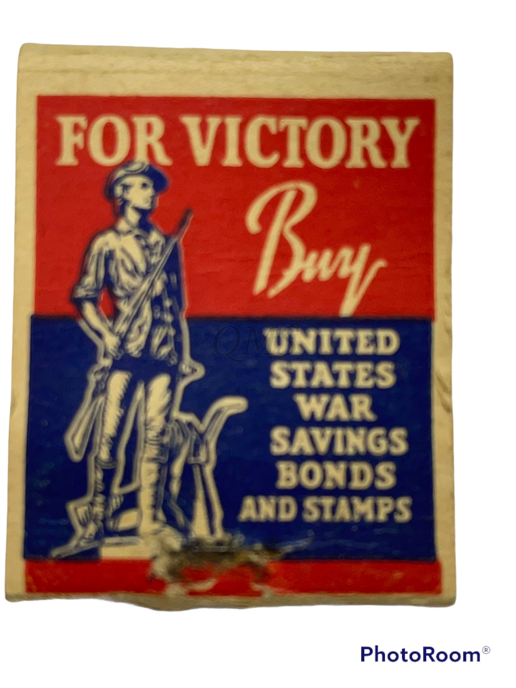 Booklet, matches ,WW2 For Victory, Buy War saving bonds