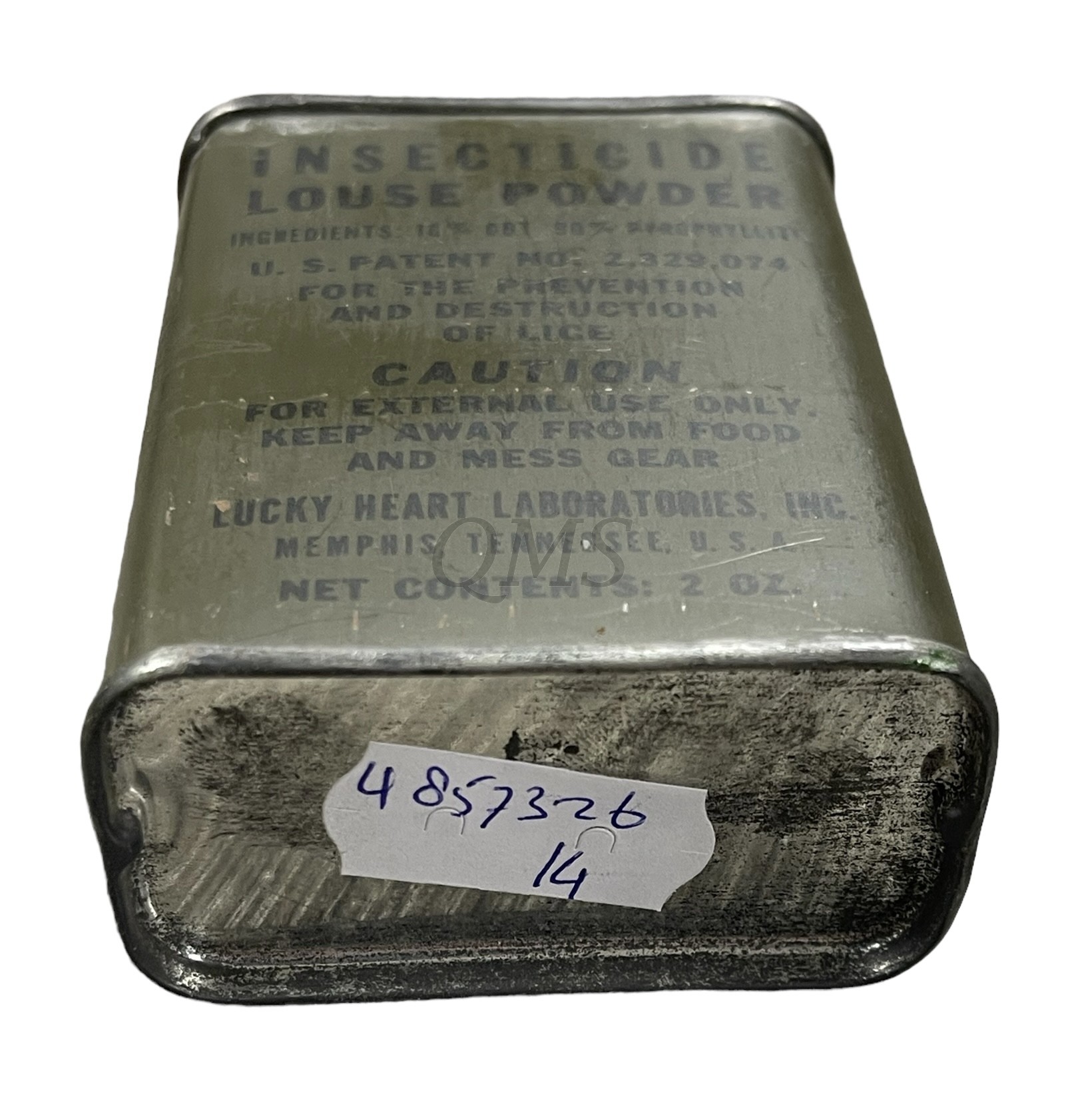 Tin, Insecticide powder for body crawling insects 2 Oz US Army WW2 ...