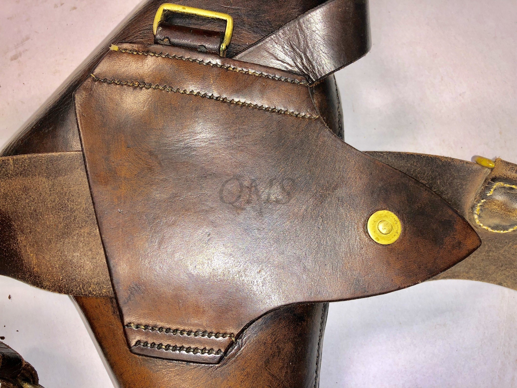 WW1 British Army Officer's Webley revolver holster