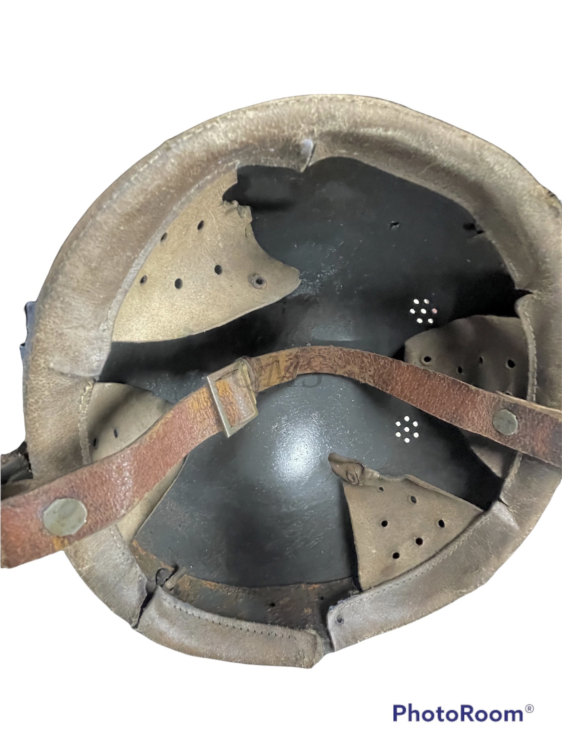 Czech Army M29 Combat Helmet German Type w/ Salt Shaker Vents Uprising 1945