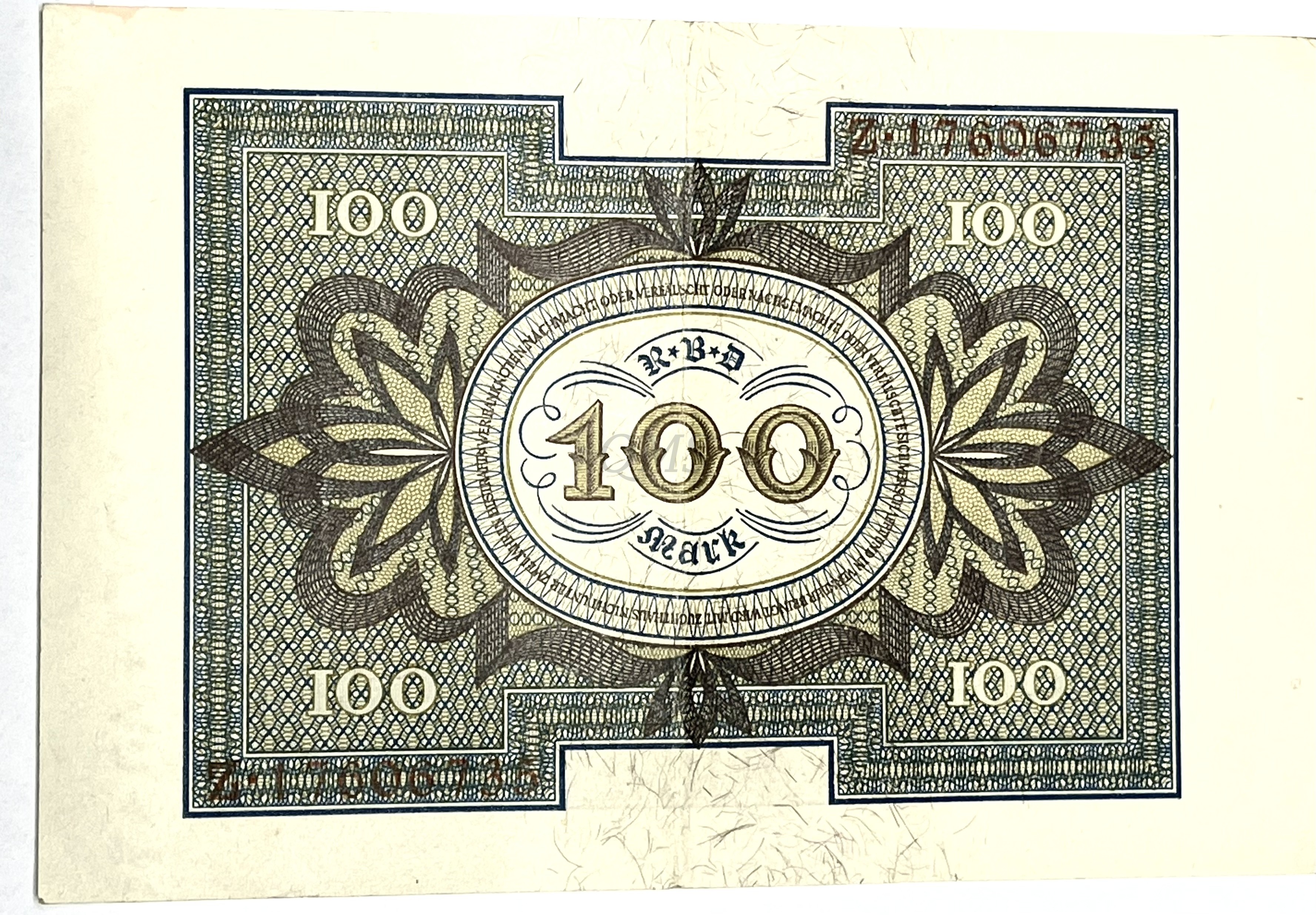 Reichsbanknote Hundert Mark 1910