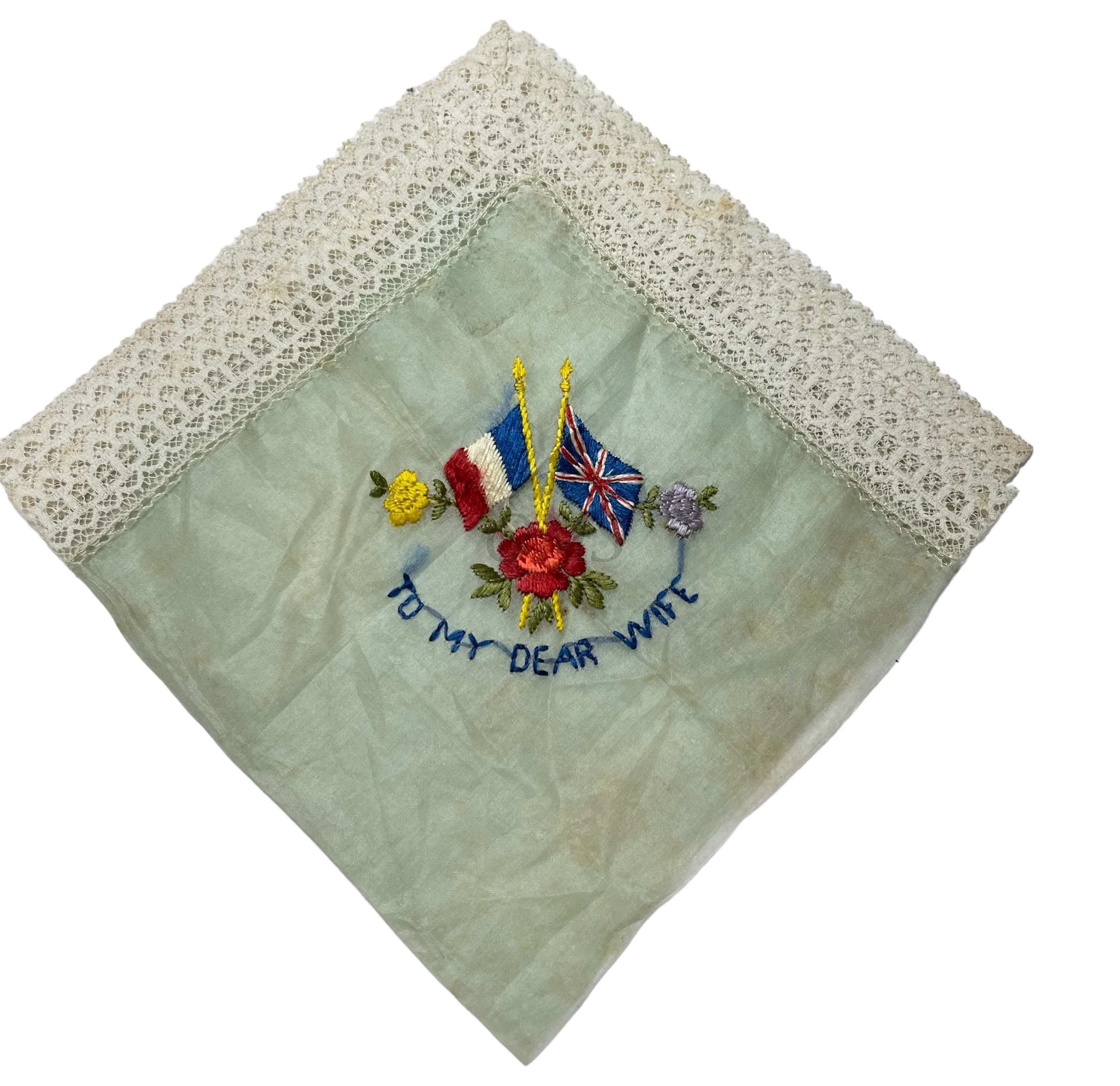 British WW1 handkerchief send home by soldier
