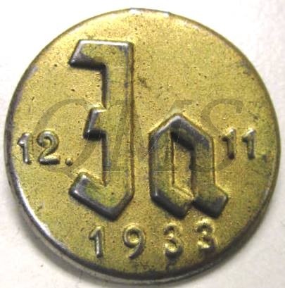 Tinnie 1933 German Referendum - Ja