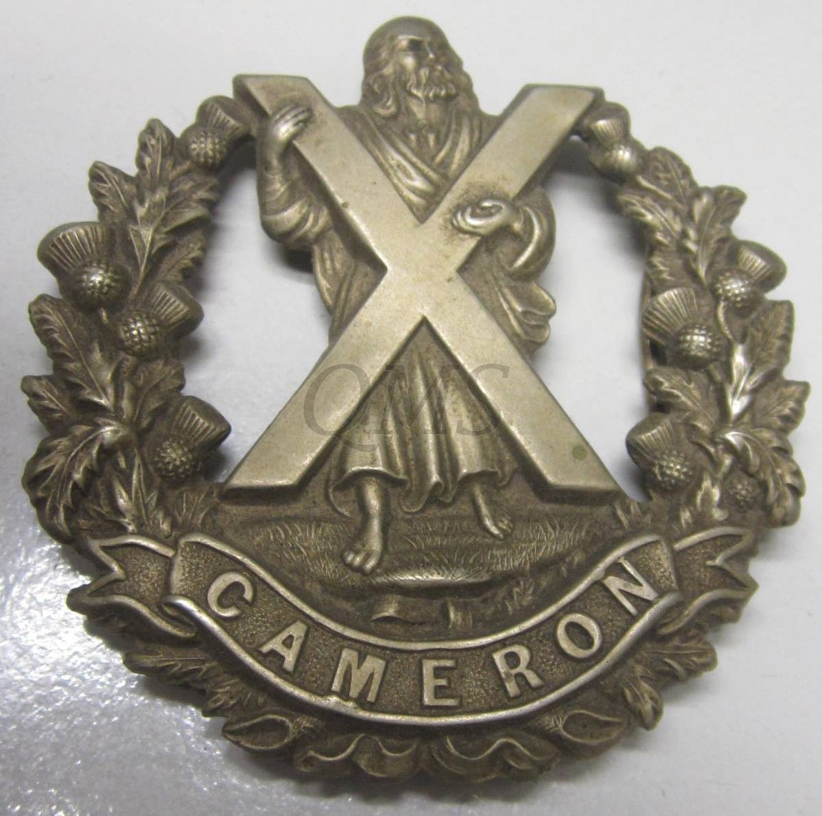 Cap Badge Queens Own Cameron Highlanders Regiment WW2