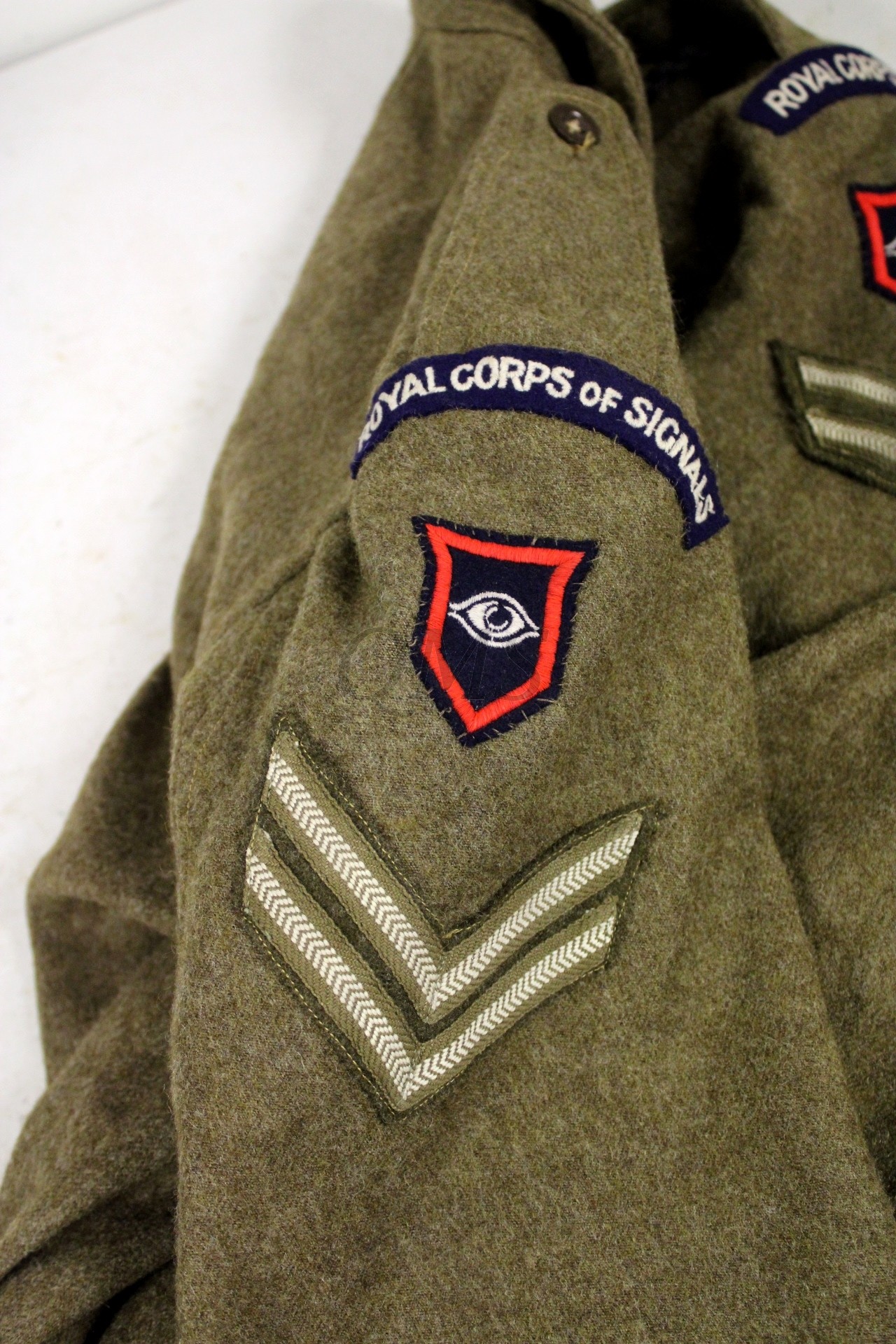 Battle Dress jacket Corporal Royal Corps of Signals 1st Guards Armoured ...