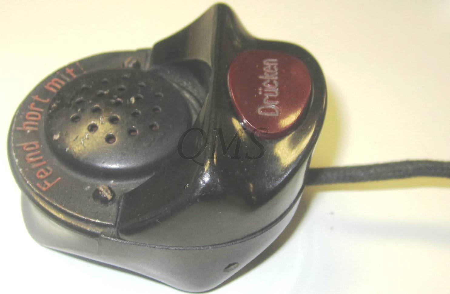 WW2 German hand microphone "Feind hort mit!