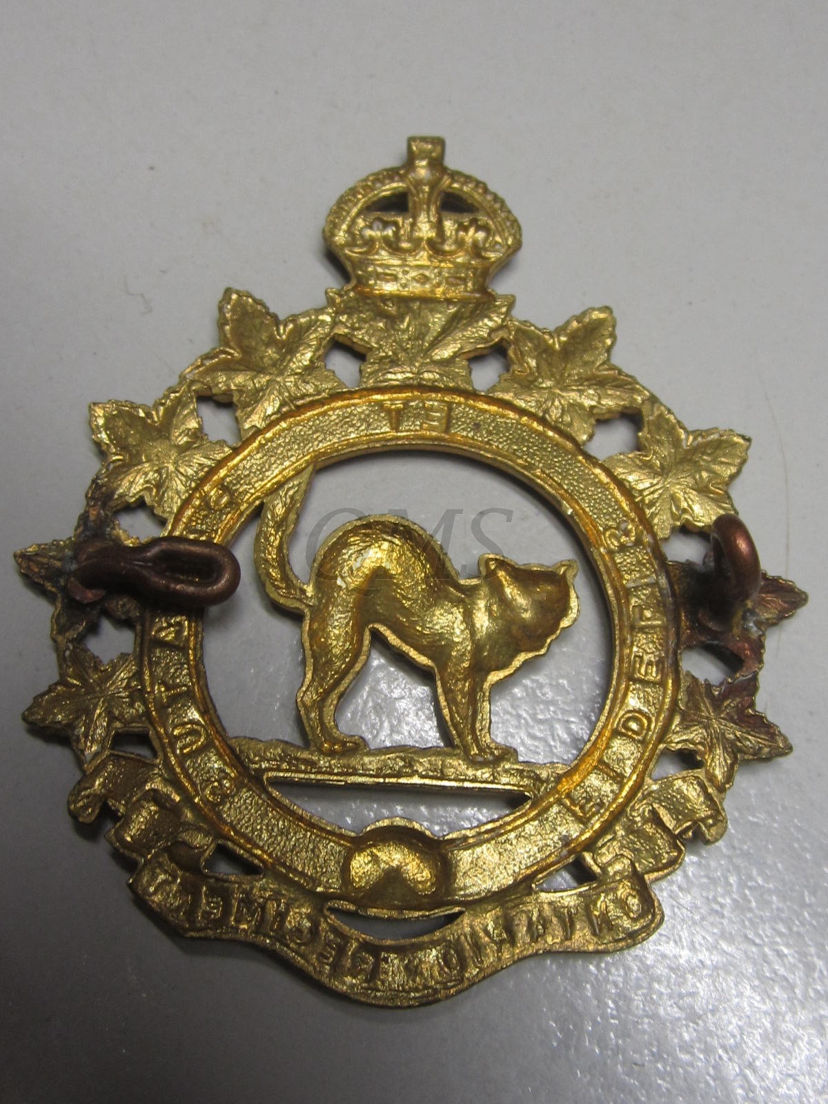 Cap badge The Ontario Regiment (RCAC), 1st Canadian Corps
