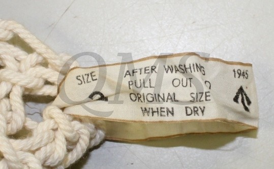 British Original (Airborne) String Vest with label dated 1945