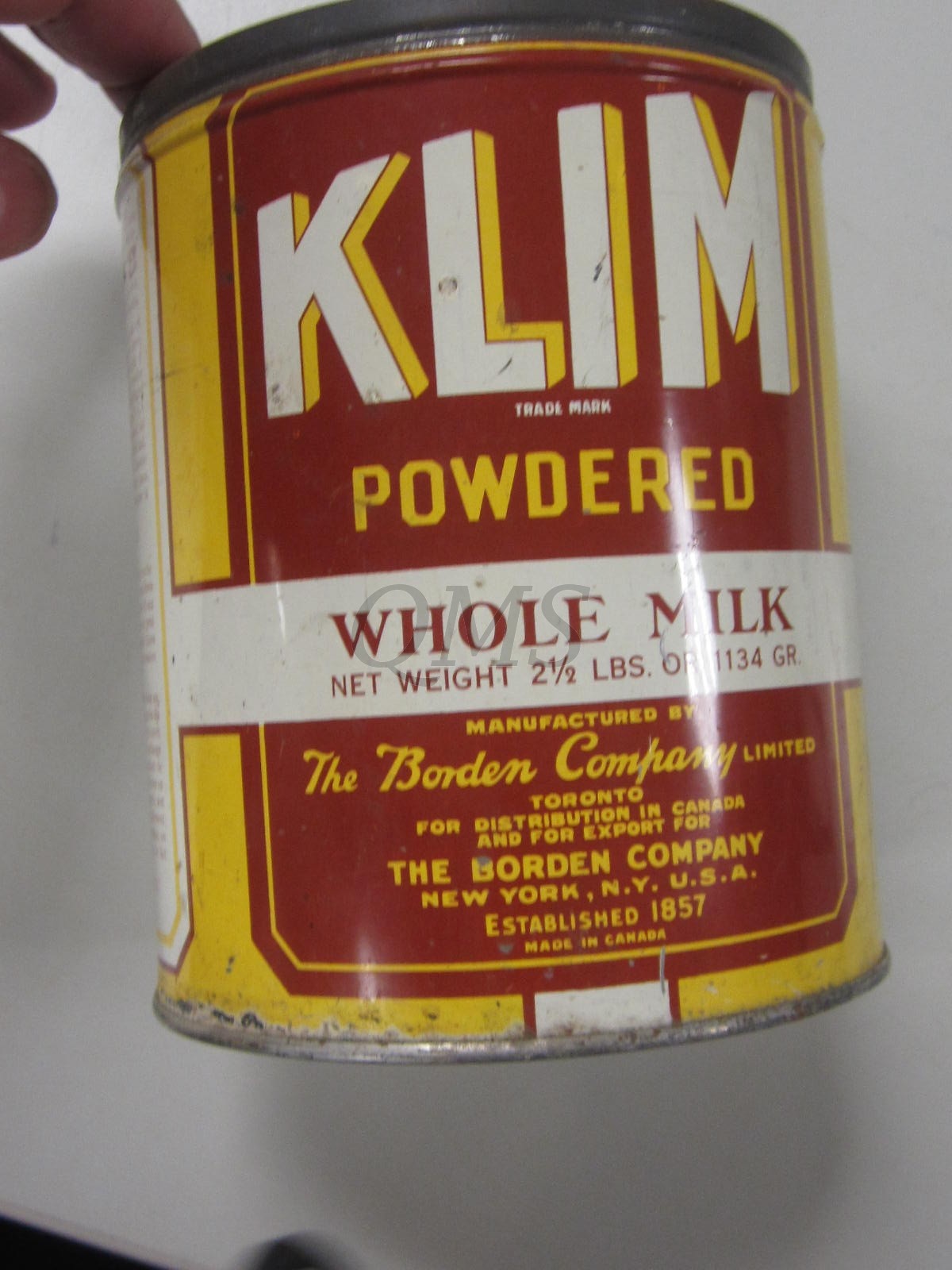 Tin Klim Powdered Milk, WW2