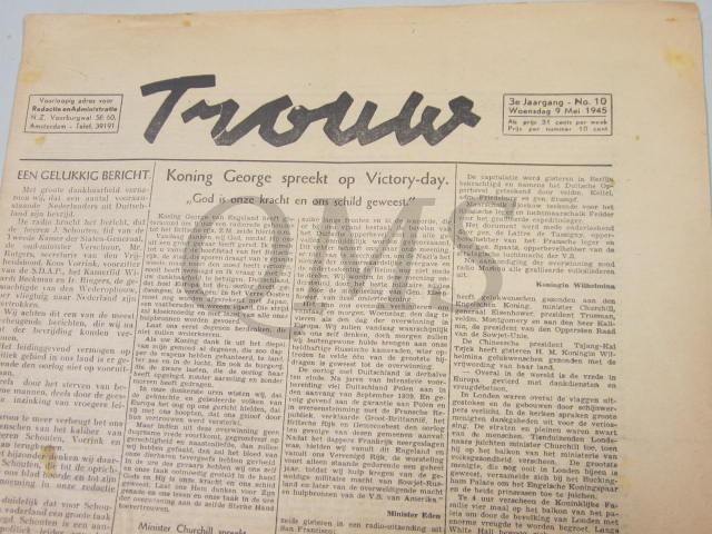 Krant Trouw 9 mei 1945 no 10