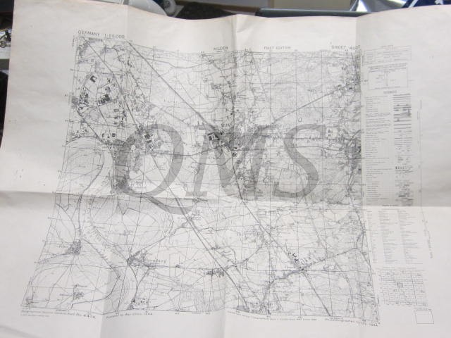 Landkaart Hilden 1944 no 4807 (Map Hilden 1944 Sheet no.4807)