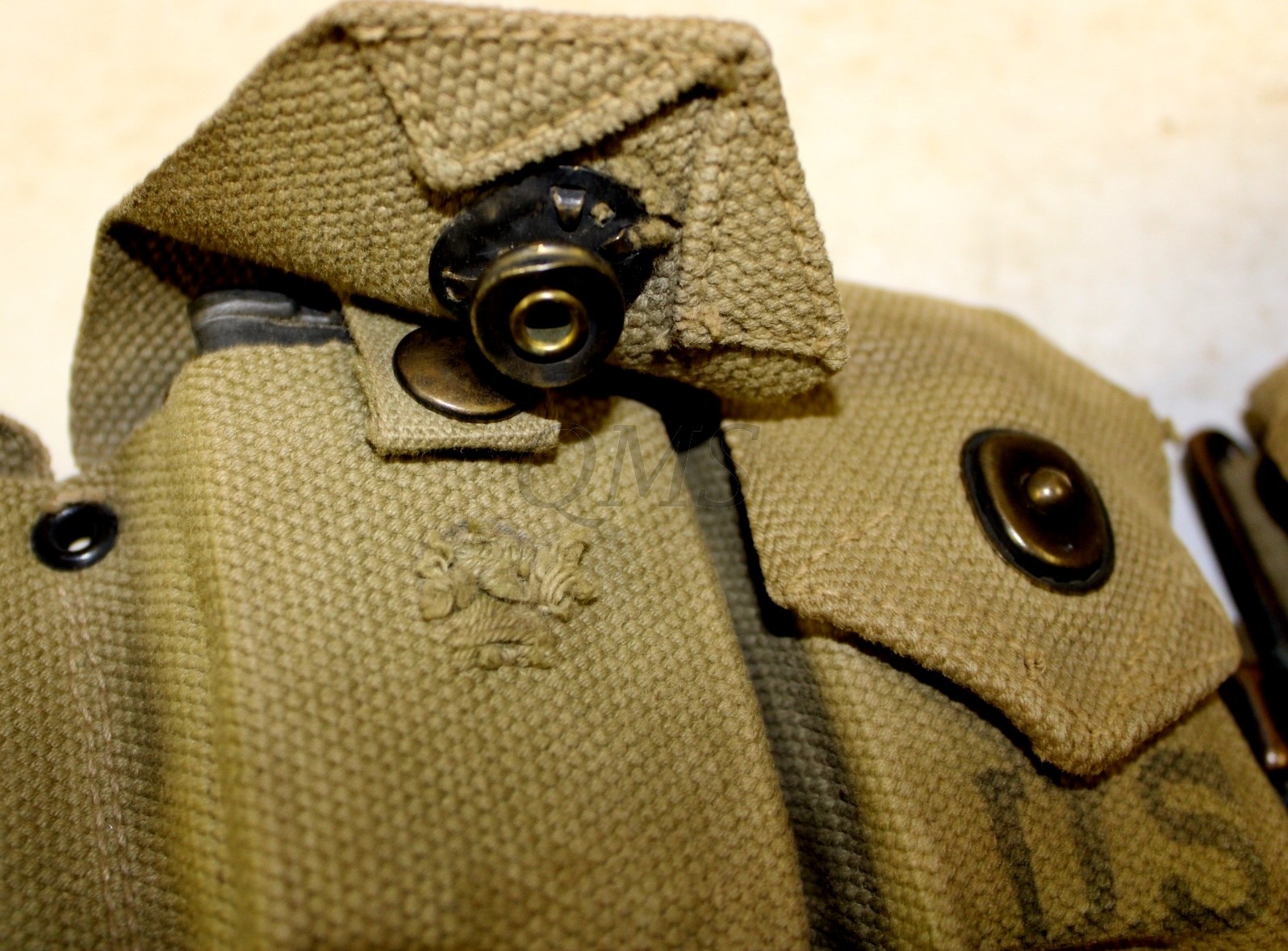 US M1 Garand M1923 Cartridge Belt Khaki Dated 1942