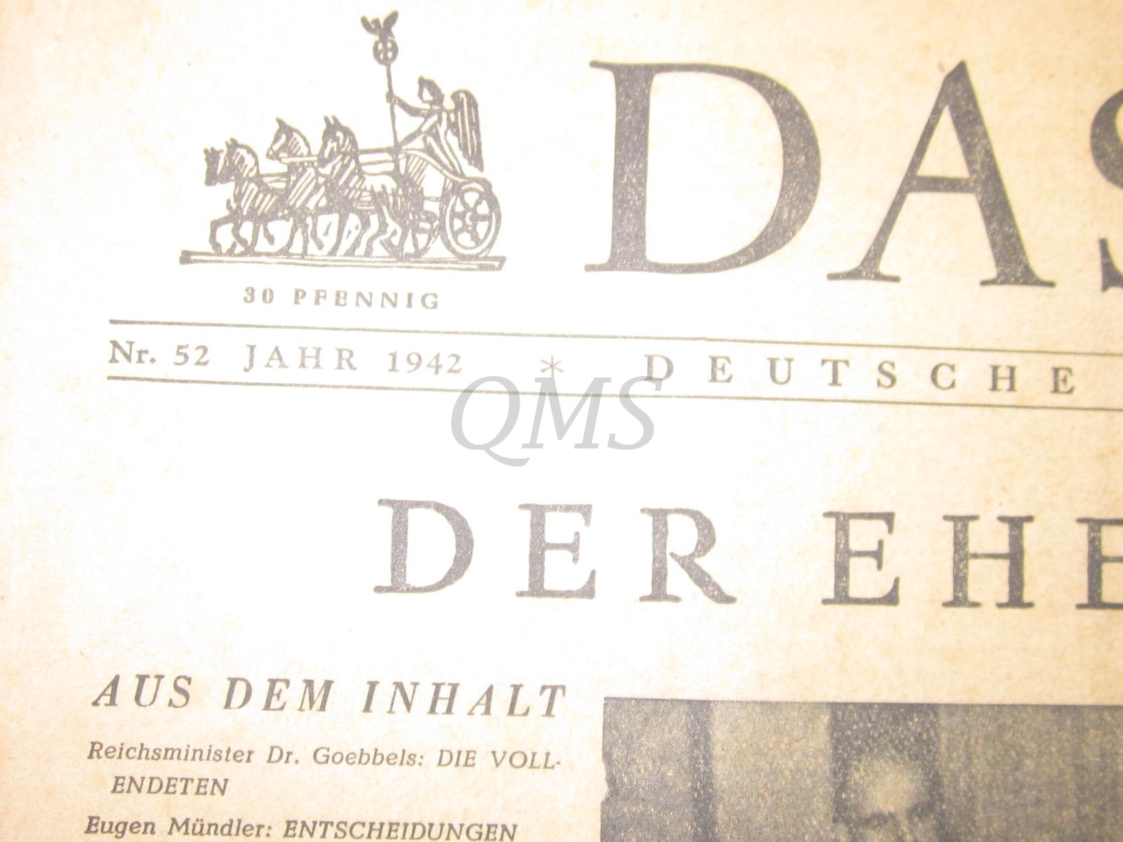 Zeitung Das Reich no 52 27 dec 1942