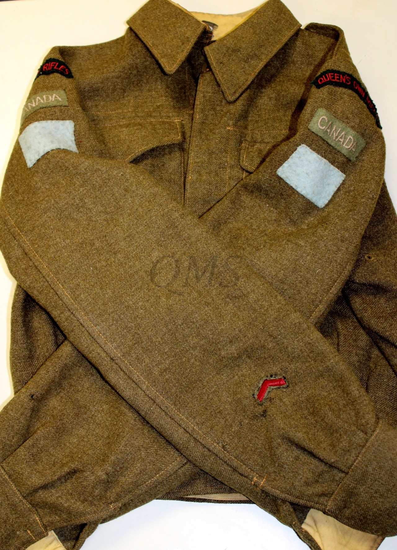 Battle dress blouse Queen's own Rifles 8th Infantry Brigade, 3rd ...