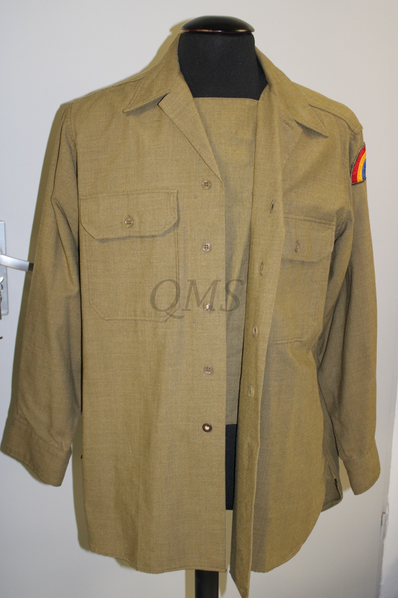 Shirt, Flannel, O.D. EM Coat Style 42nd Infantry Division (42ID ...