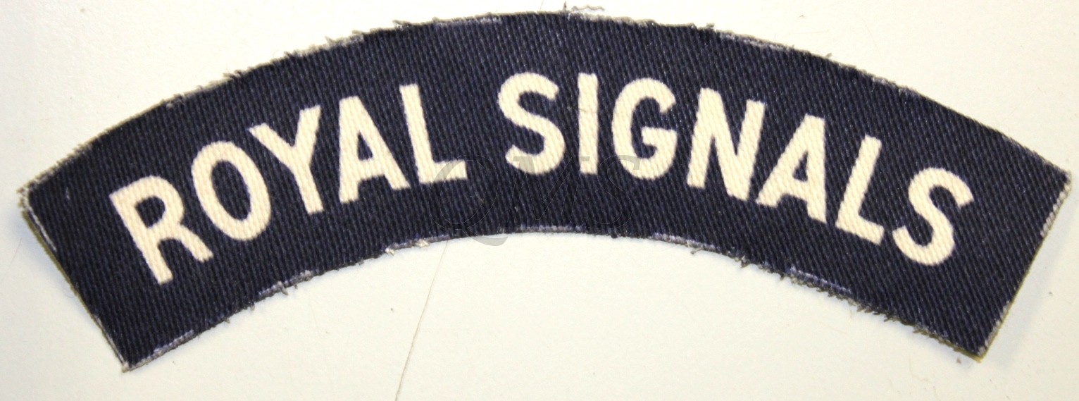 Shoulder flash Royal Signals (canvas)