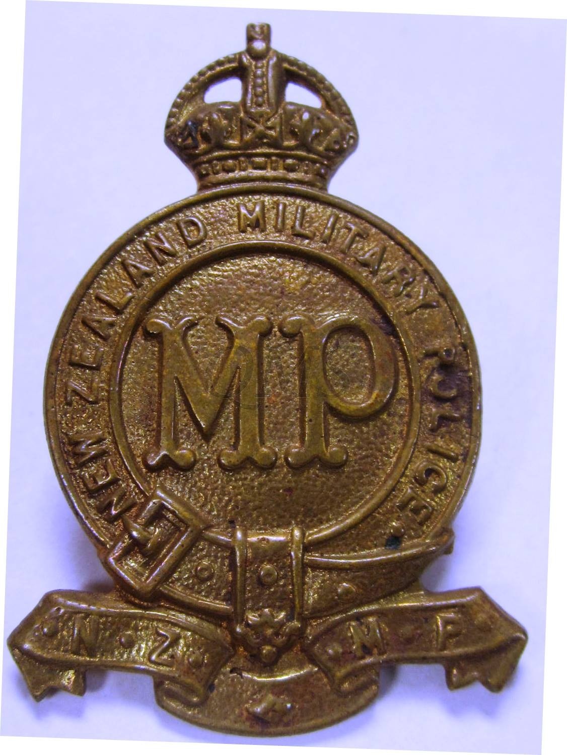 Cap badge New Zealand Military Police WW2