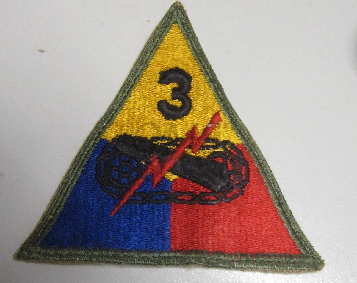 Mouwembleem 3e Armored Divison (Sleevebadge 3rd Armored Division)