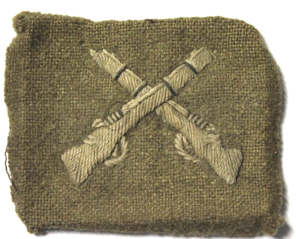 Skill at Arms Instructor - Crossed Rifles Khaki Trade Badge
