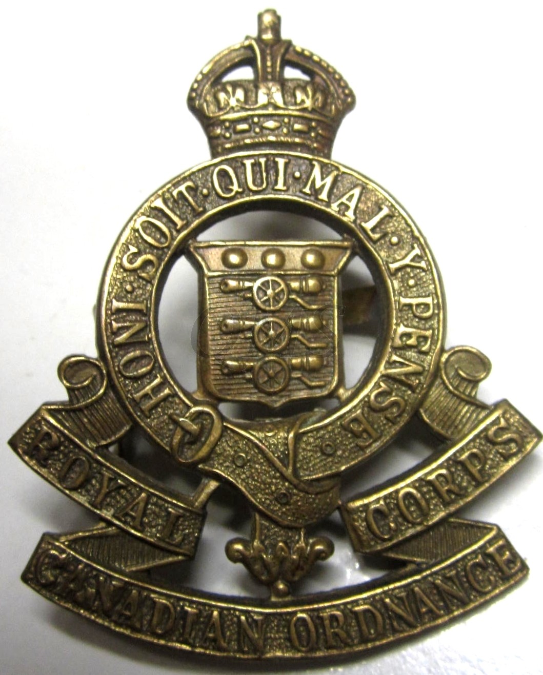 Cap badge Royal Canadian Ordnance Corps