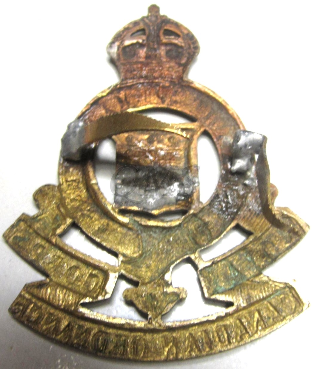 Cap badge Royal Canadian Ordnance Corps