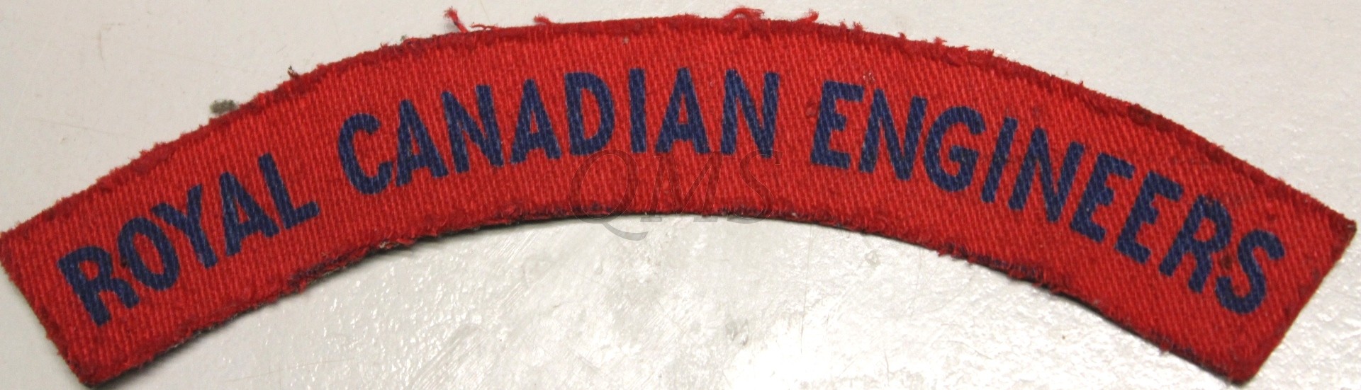 Shoulder flash Royal Canadian Engineers (canvas) Shoulder flash Royal Canadian Engineers (canvas)