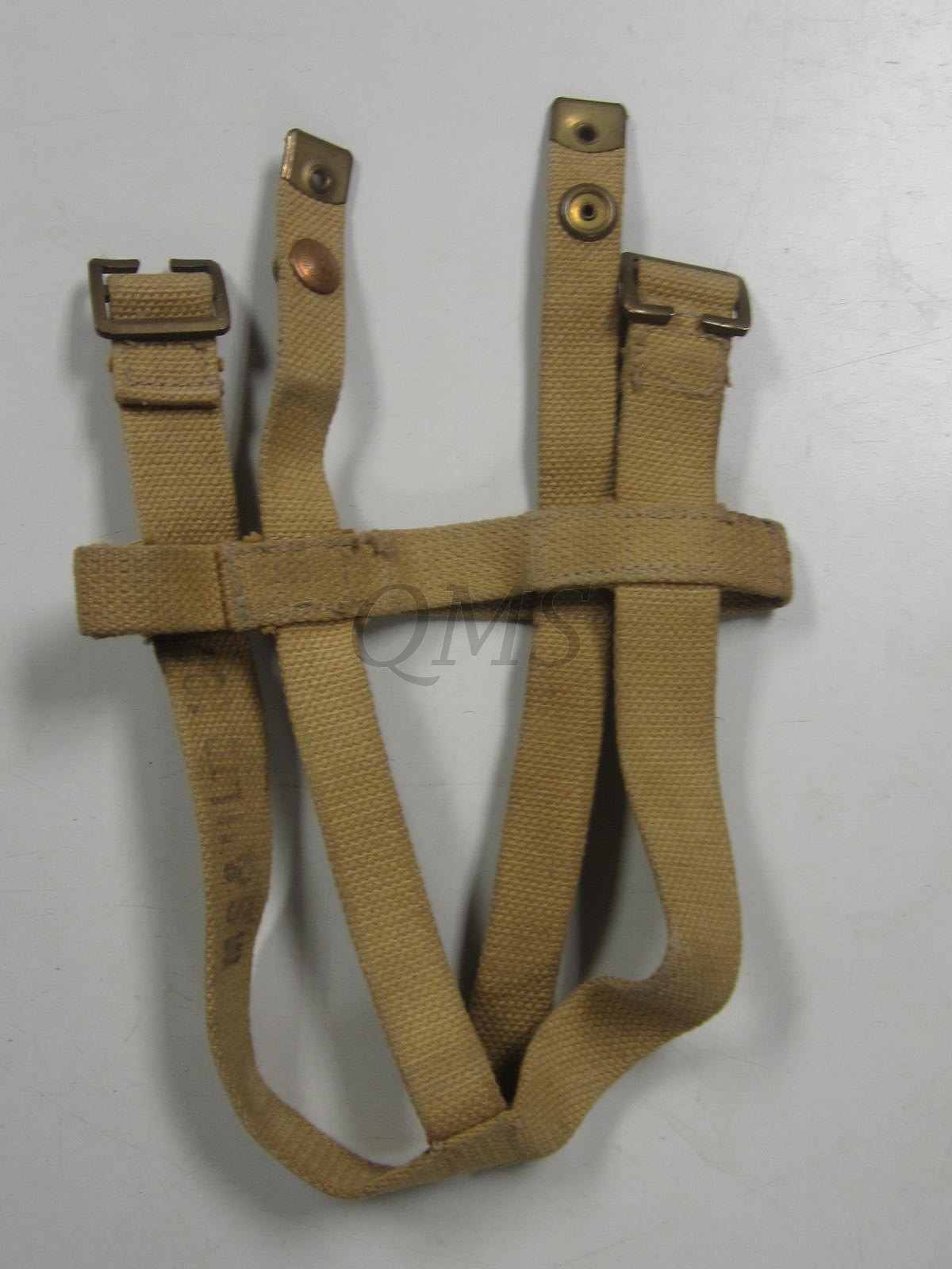 Skeleton webbing harness for canteen Canada WW2