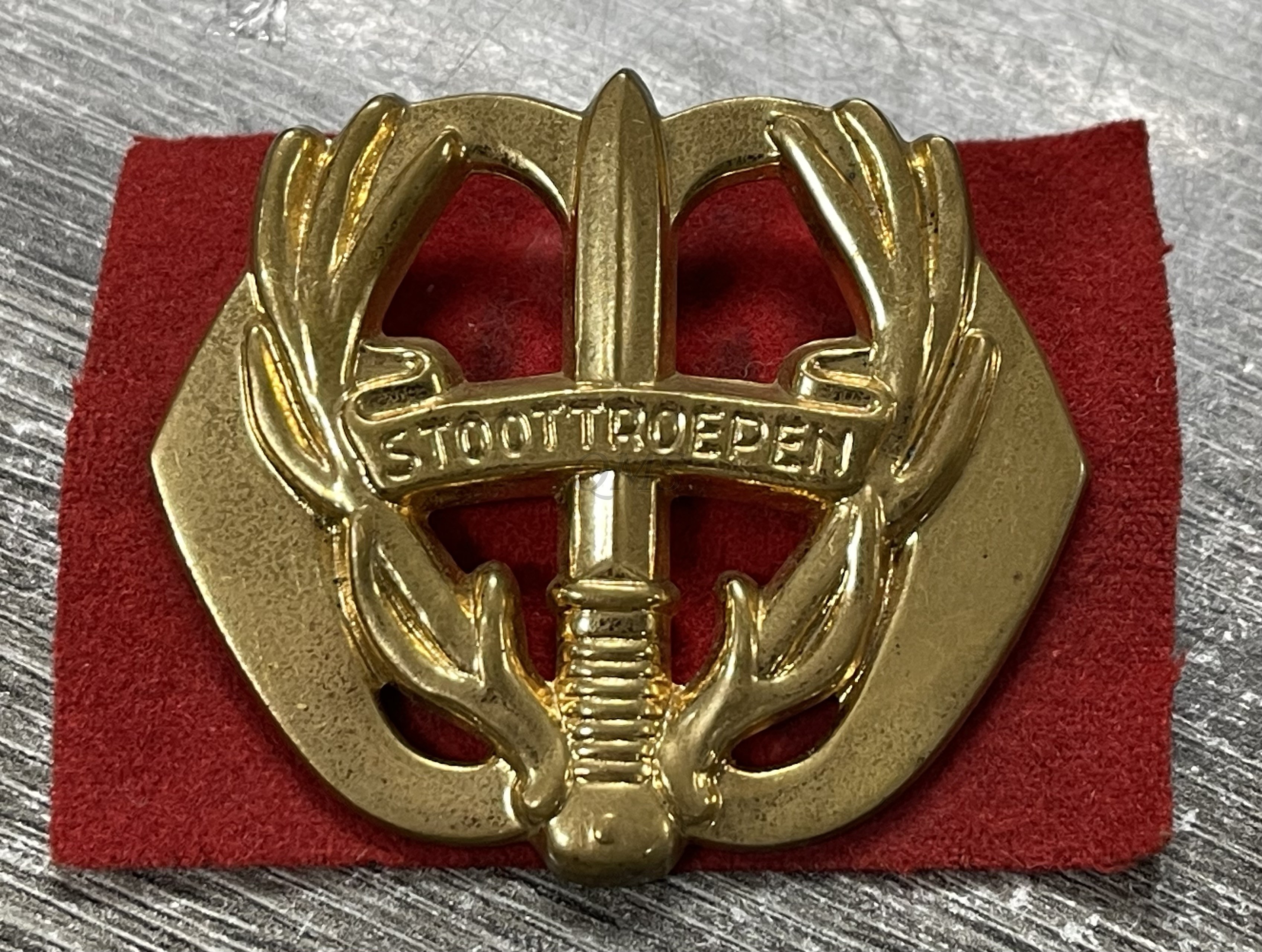 Baret embleem Stoottroepen oude slag
