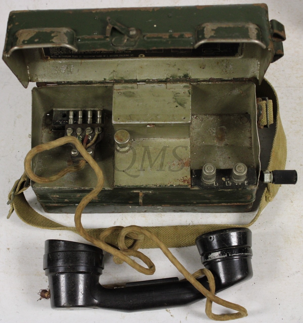 British Field Telephone Type 'L' Mk1 Stores reference YA689