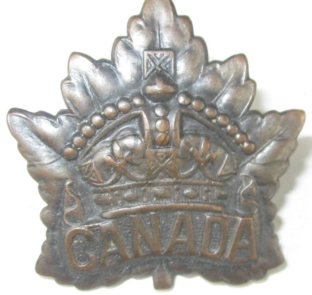 WW1 Canadian General Service Cap Badge