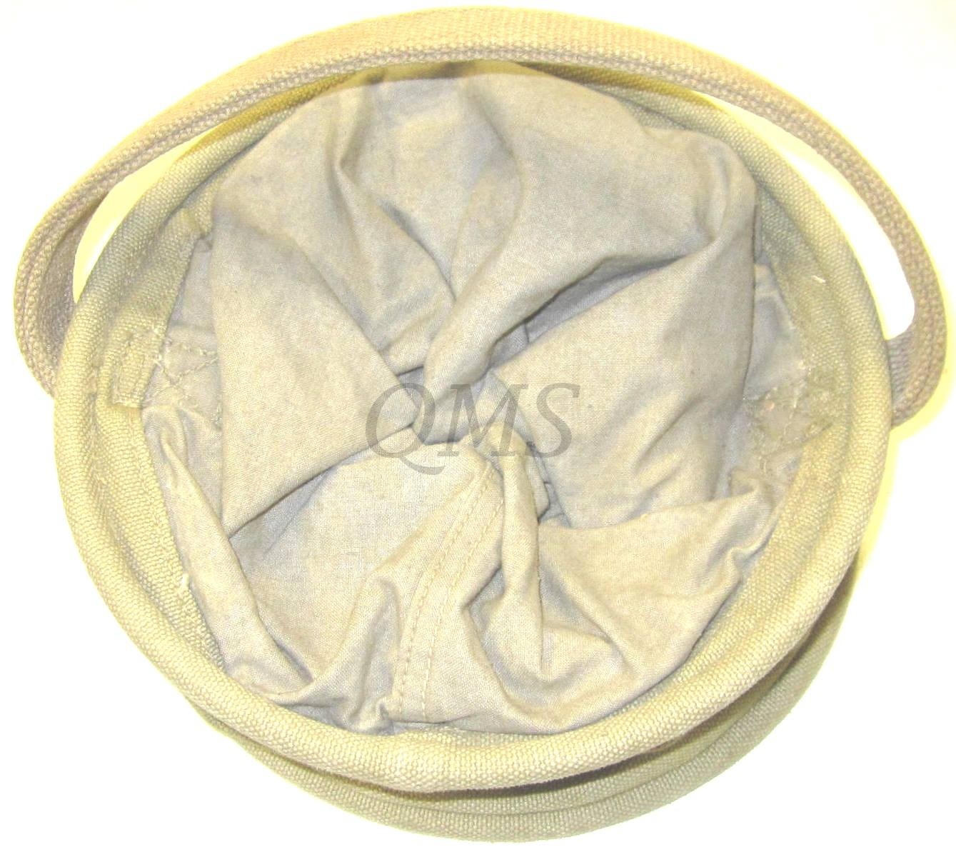 US Army small foldable WW2 kaki canvas water bucket