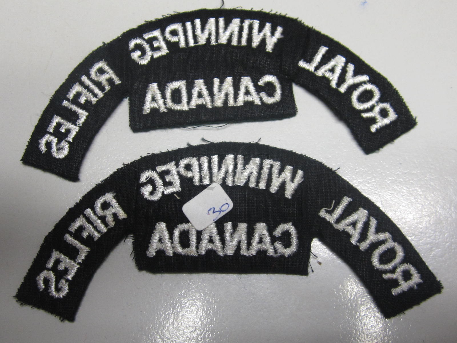 Shoulder titles Royal Winnipeg Rifles