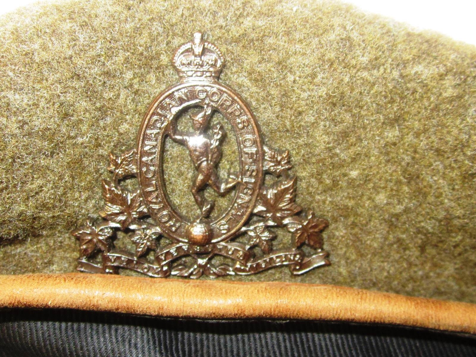 General Service Beret RCSC WW2 Royal Canadian Corps of Signal
